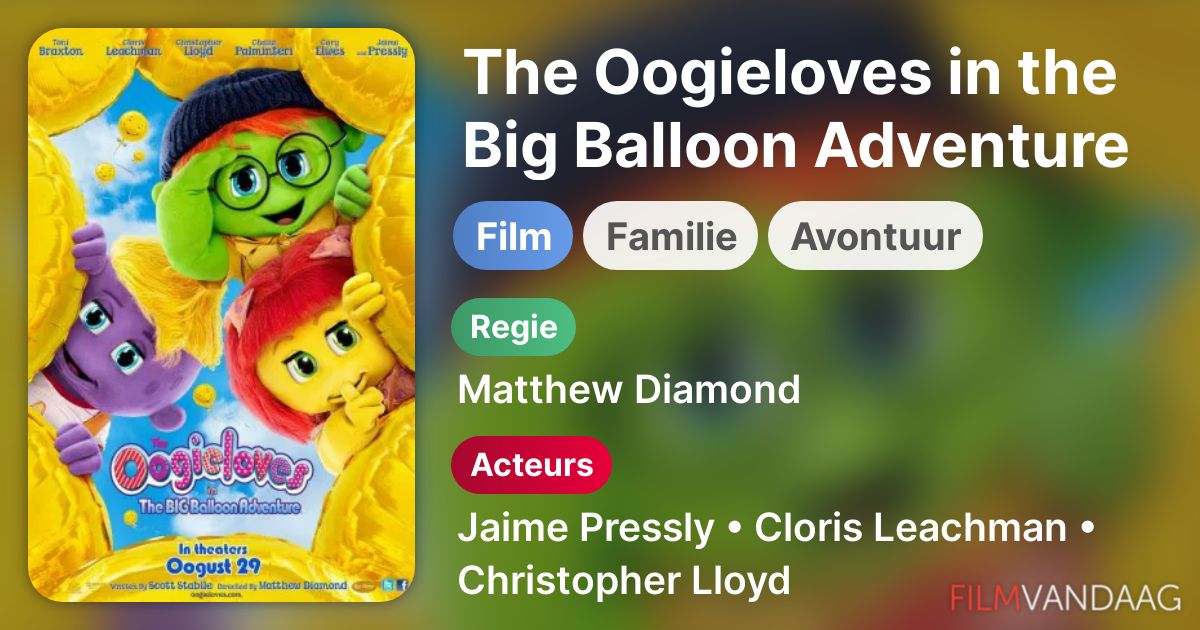 The Oogieloves in the Big Balloon Adventure (film, 2012) - FilmVandaag.nl