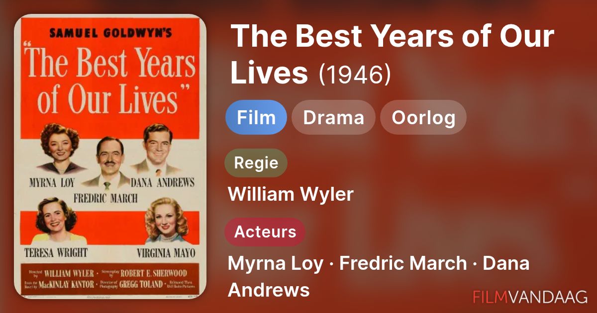 The Best Years of Our Lives (film, 1946) - FilmVandaag.nl