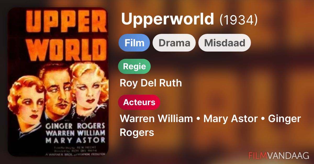 Upperworld (film, 1934) - FilmVandaag.nl