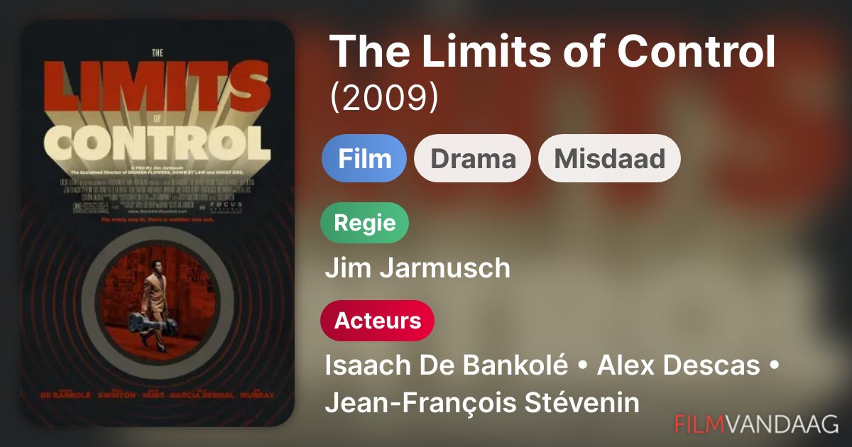The Limits of Control (film, 2009) - FilmVandaag.nl