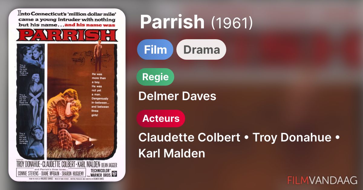 Parrish (film, 1961) - FilmVandaag.nl