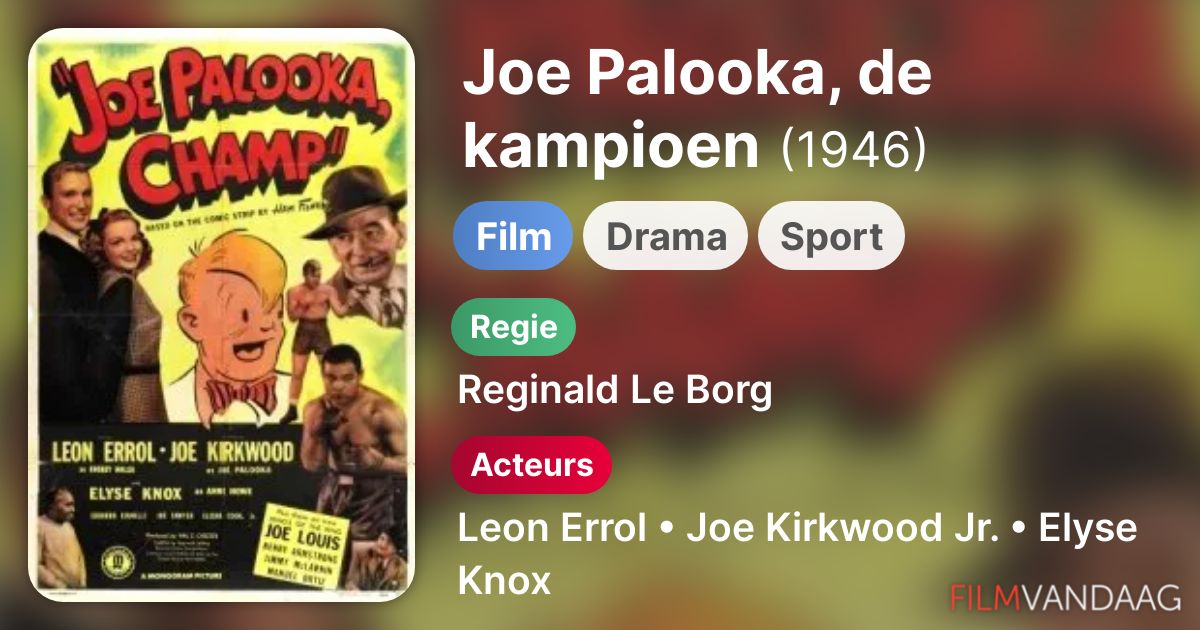 Joe Palooka, de kampioen (film, 1946) - FilmVandaag.nl