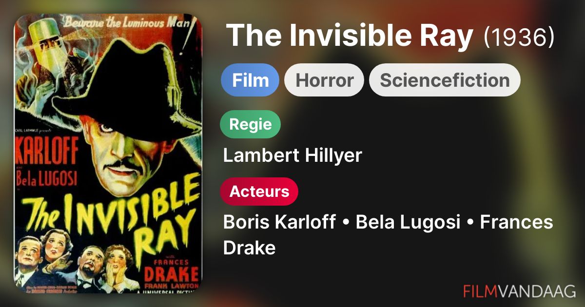 The Invisible Ray (film, 1936) - FilmVandaag.nl