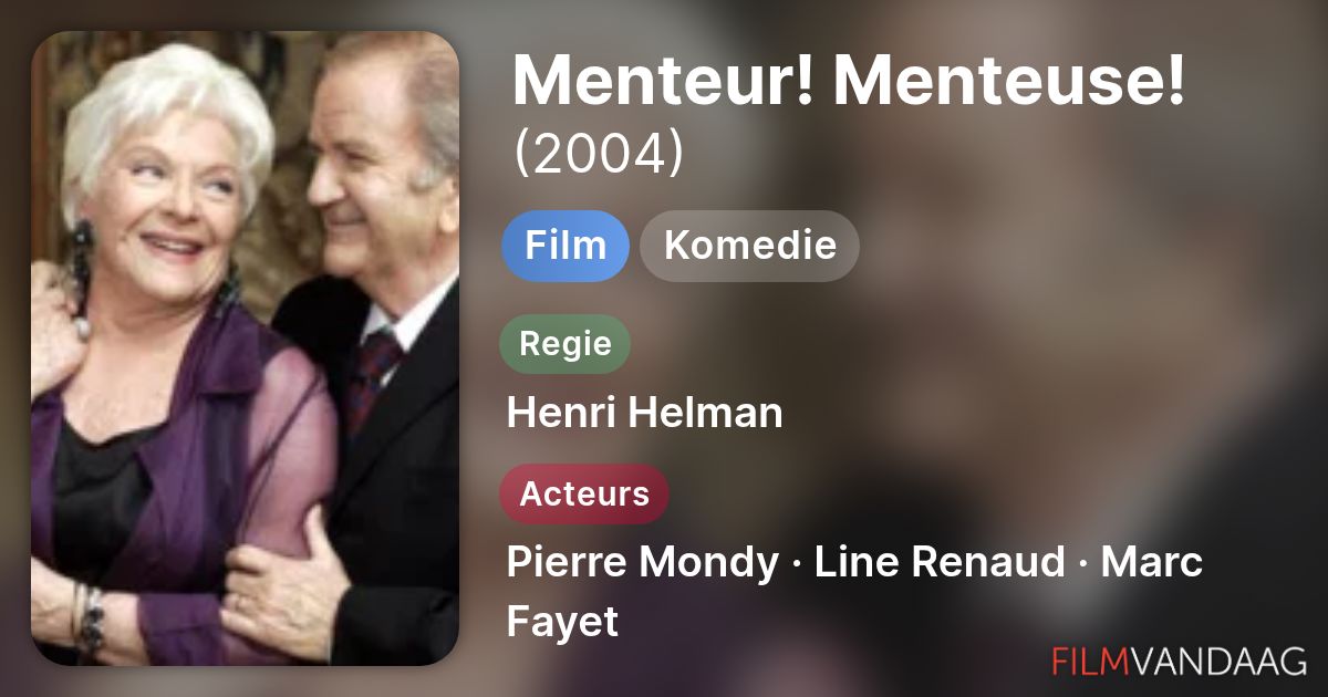 Menteur! Menteuse! (film, 2004) - FilmVandaag.nl
