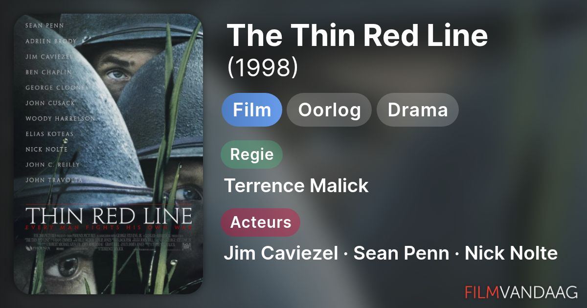 The Thin Red Line (film, 1998) - FilmVandaag.nl