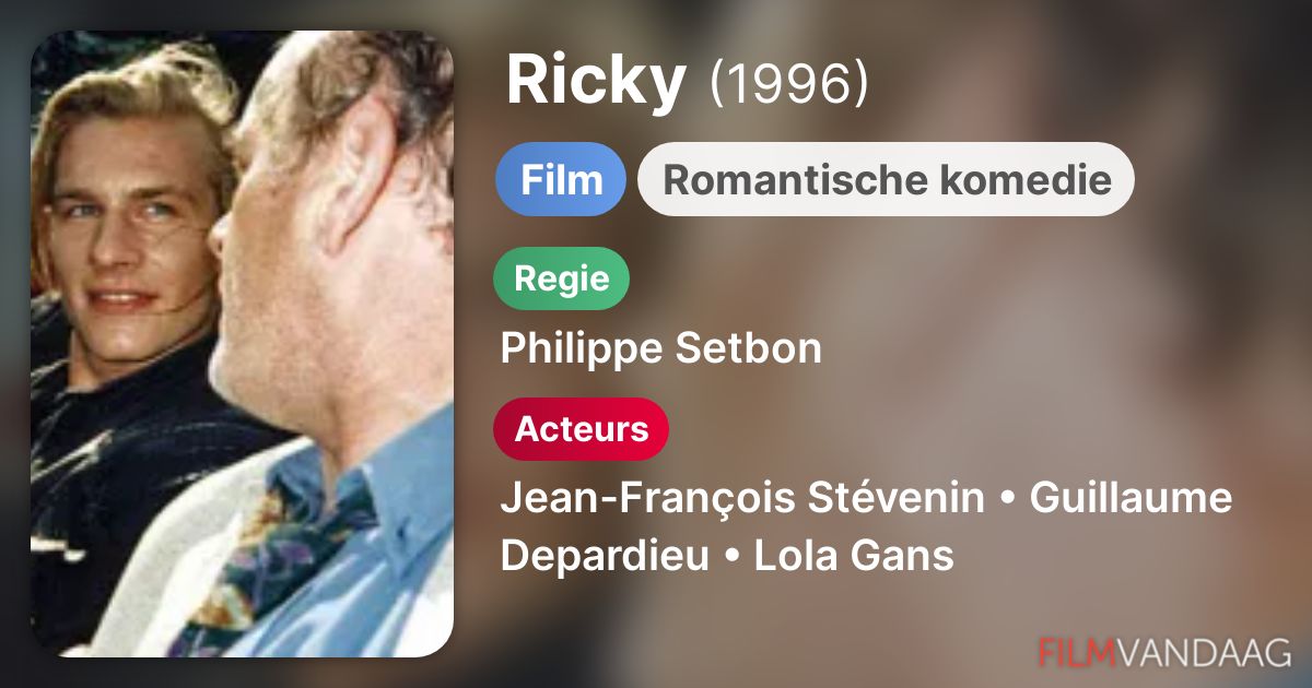 Ricky (film, 1996) Nu Online Kijken - FilmVandaag.nl