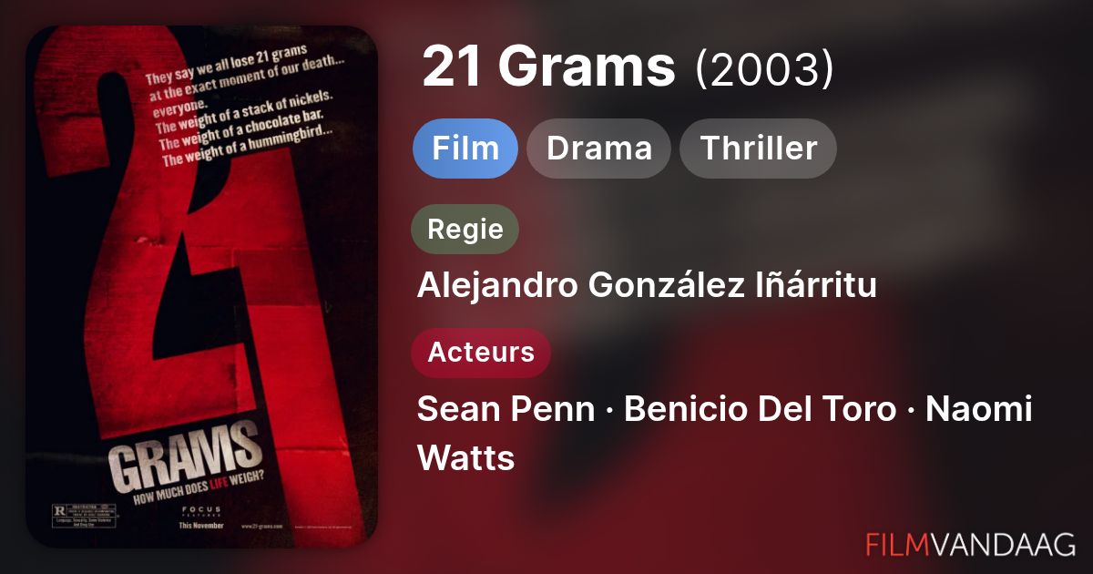 21 Grams (film, 2003) - FilmVandaag.nl