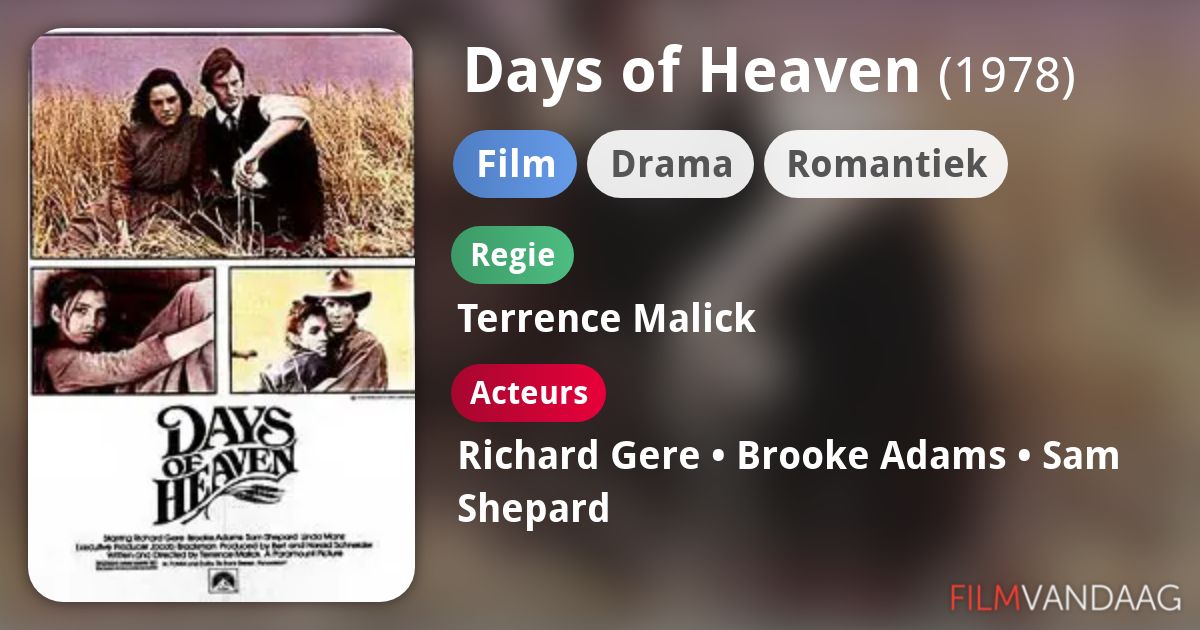 Days of Heaven (film, 1978) - FilmVandaag.nl