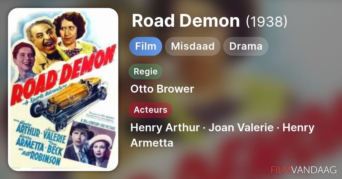 Road Demon (film, 1938) - FilmVandaag.nl