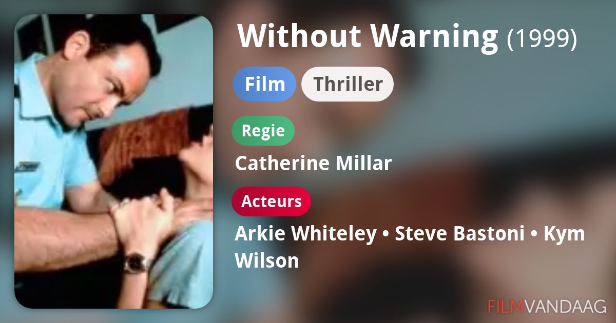 Without Warning (film, 1999) - FilmVandaag.nl