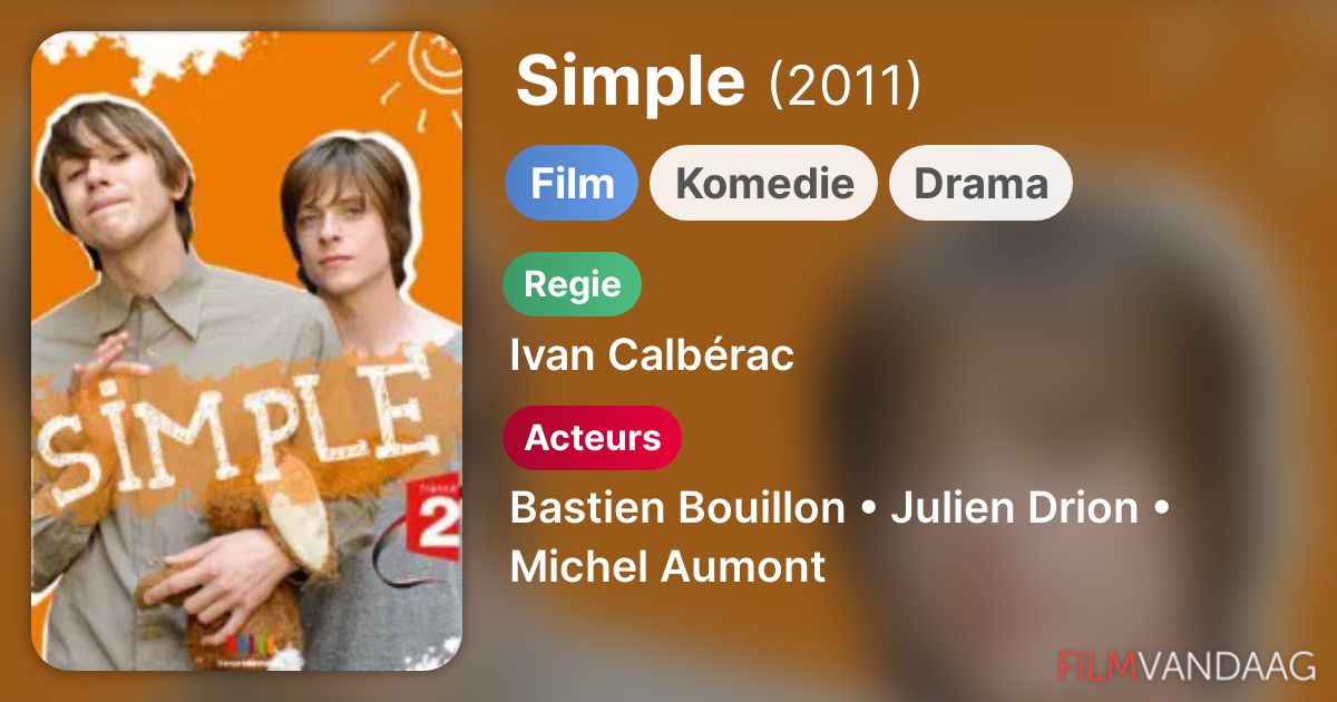 Simple (film, 2011) - FilmVandaag.nl