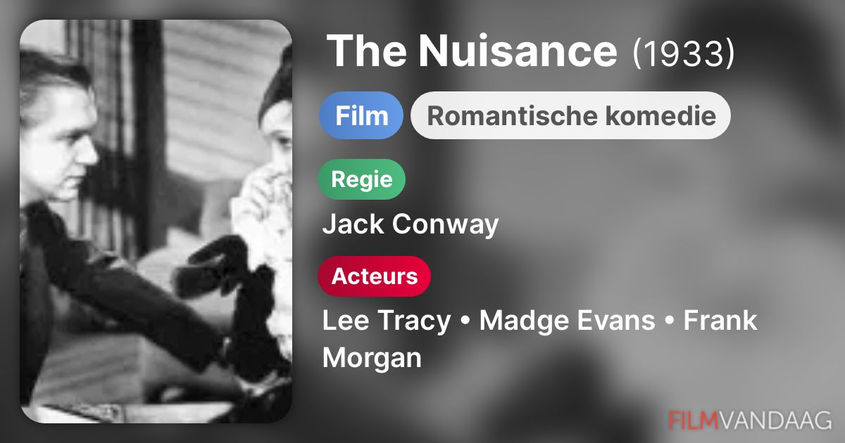 The Nuisance (film, 1933) - FilmVandaag.nl