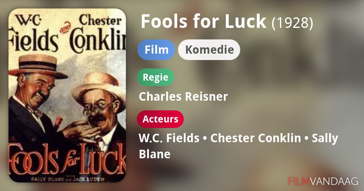 Fools for Luck (film, 1928) - FilmVandaag.nl