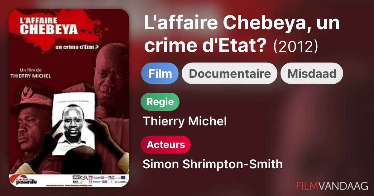 L'affaire Chebeya, un crime d'Etat? (film, 2012) - FilmVandaag.nl