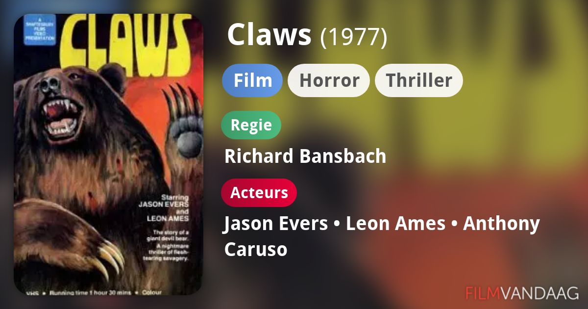 Claws (film, 1977) - FilmVandaag.nl