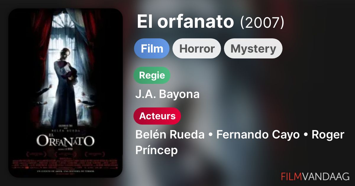 El orfanato (film, 2007) - FilmVandaag.nl