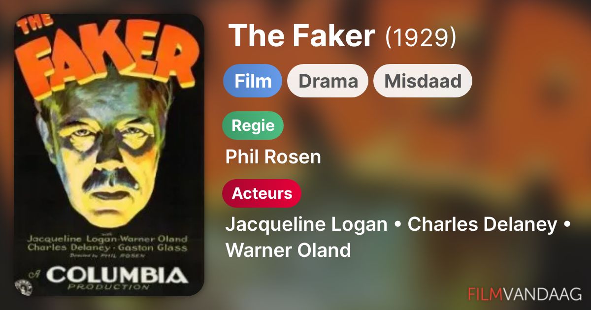 The Faker (film, 1929) - FilmVandaag.nl