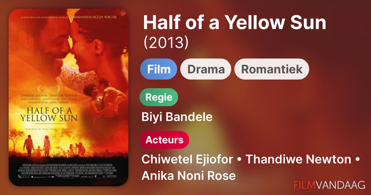 Half of a Yellow Sun (film, 2013) - FilmVandaag.nl
