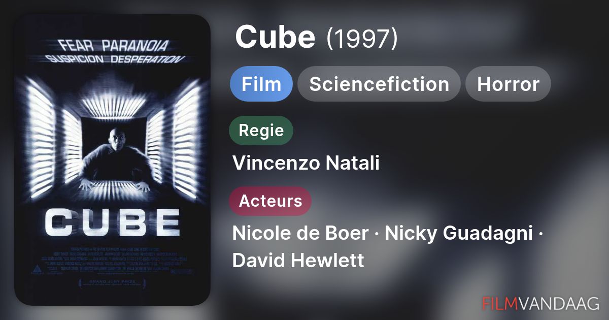 Cube (film, 1997) - FilmVandaag.nl