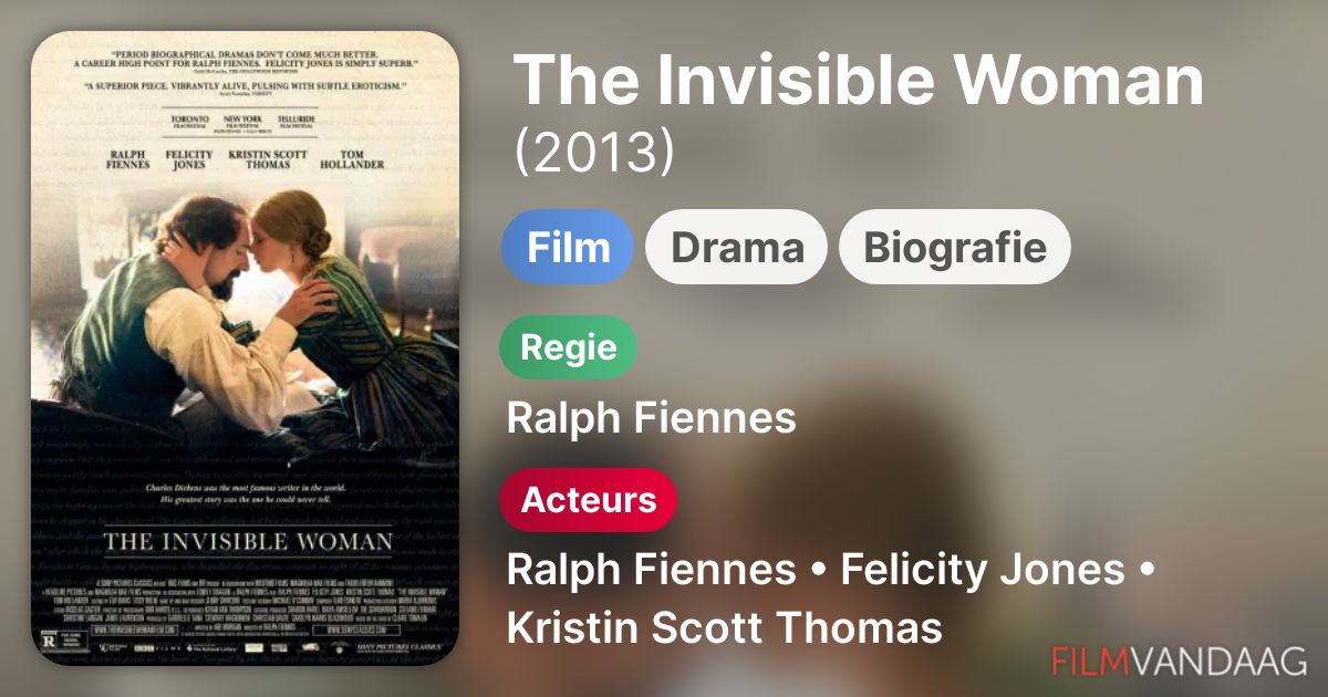 The Invisible Woman (film, 2013) - FilmVandaag.nl