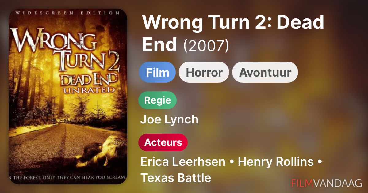 Wrong Turn 2: Dead End (film, 2007) - FilmVandaag.nl