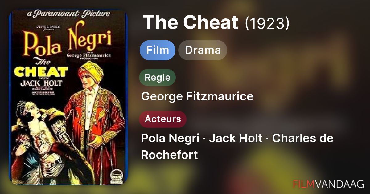 The Cheat (film, 1923) - FilmVandaag.nl