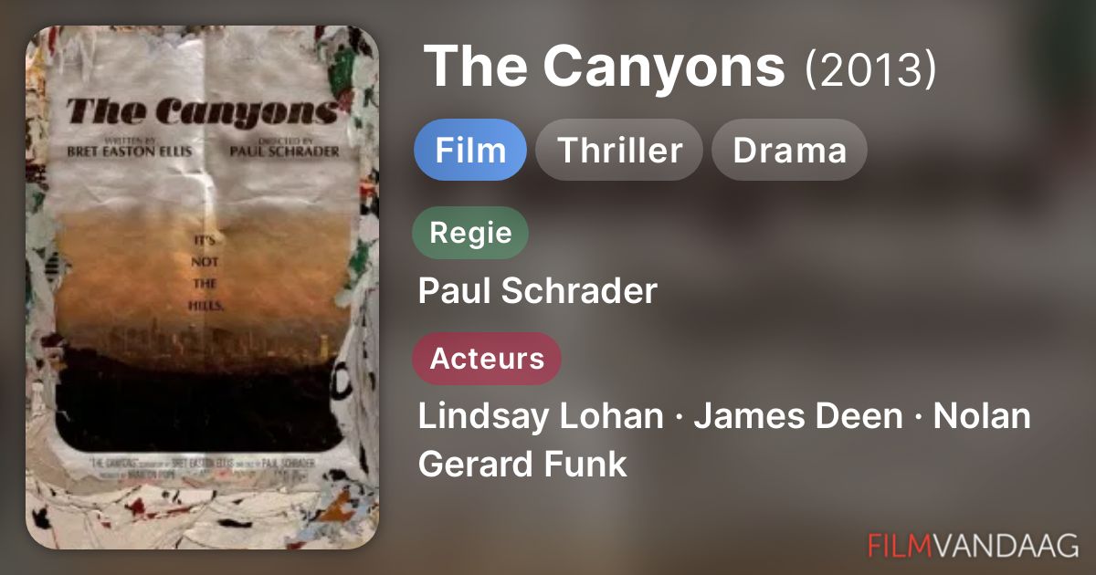 The Canyons (film, 2013) - FilmVandaag.nl