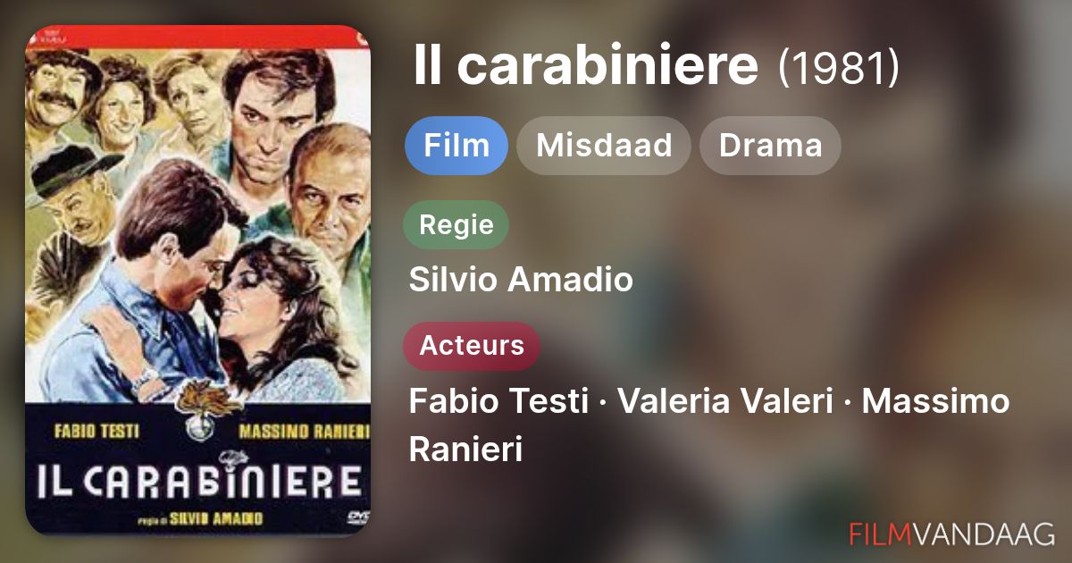Il carabiniere (film, 1981) - FilmVandaag.nl