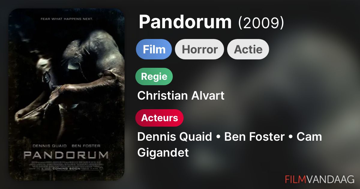 Pandorum (film, 2009) - FilmVandaag.nl