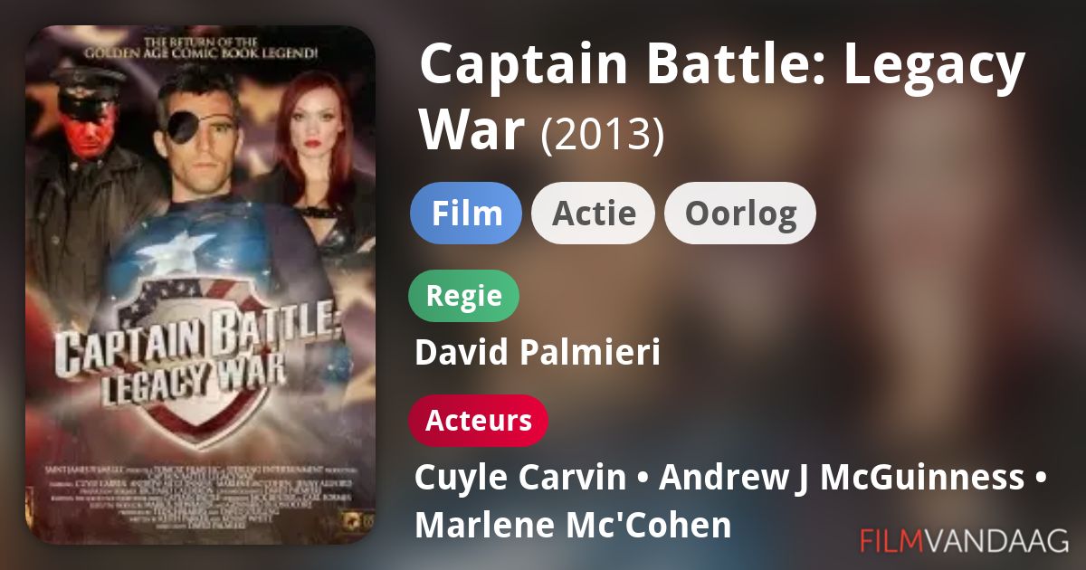 Captain Battle: Legacy War (film, 2013) kopen op dvd of blu-ray ...
