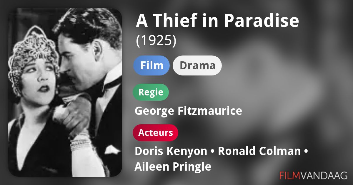 A Thief in Paradise (film, 1925) - FilmVandaag.nl