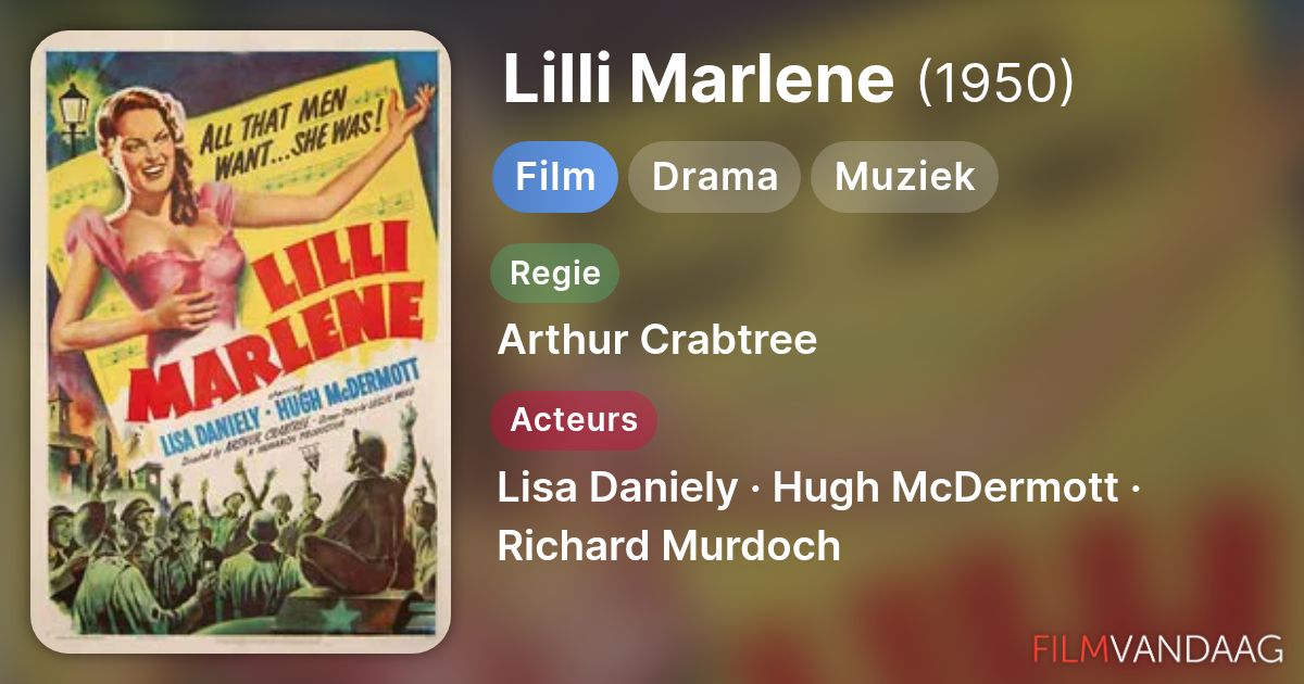Lilli Marlene Film 1950 Filmvandaagnl