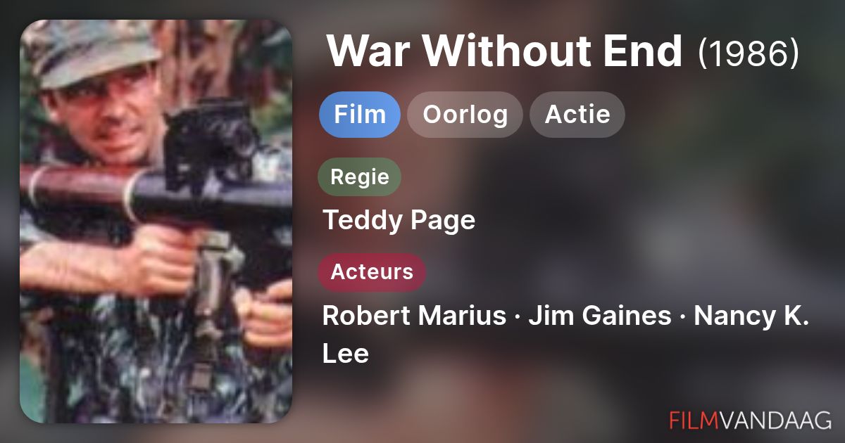 War Without End (film, 1986) - FilmVandaag.nl