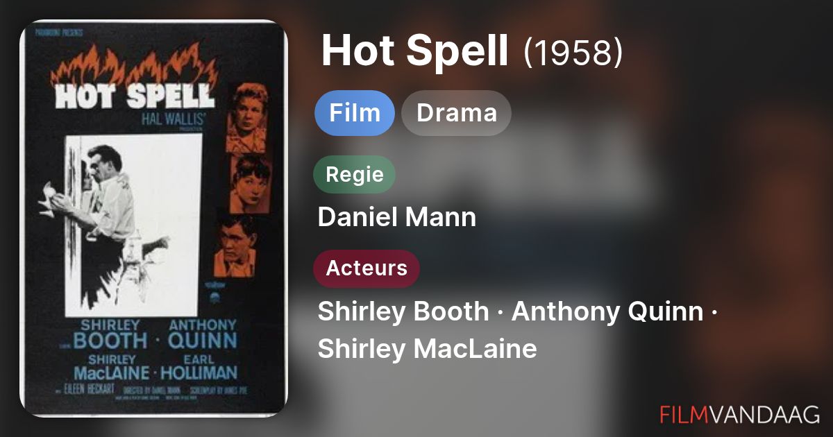 Hot Spell (film, 1958) - FilmVandaag.nl