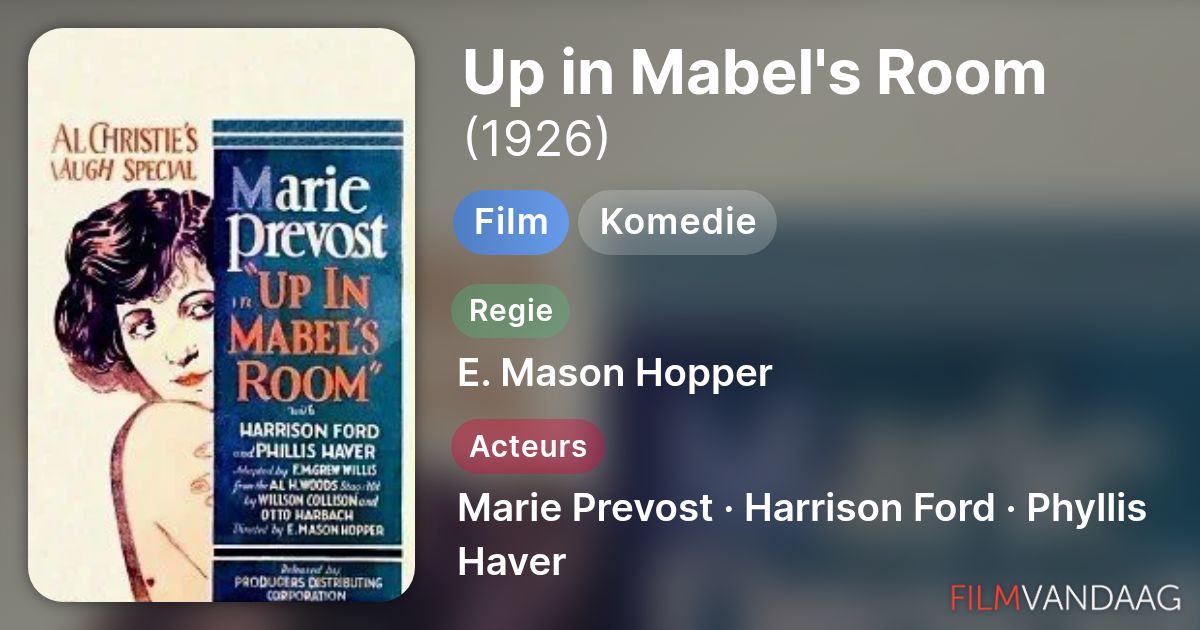Up in Mabel's Room (film, 1926) - FilmVandaag.nl