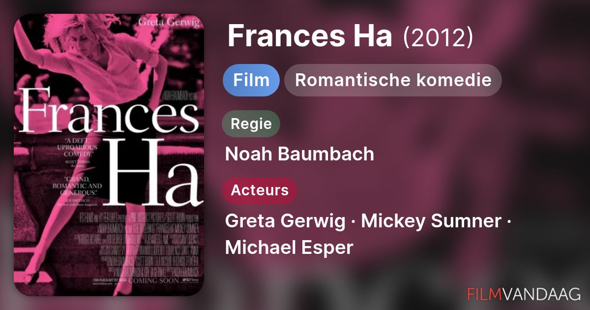 Frances Ha (film, 2012) - FilmVandaag.nl