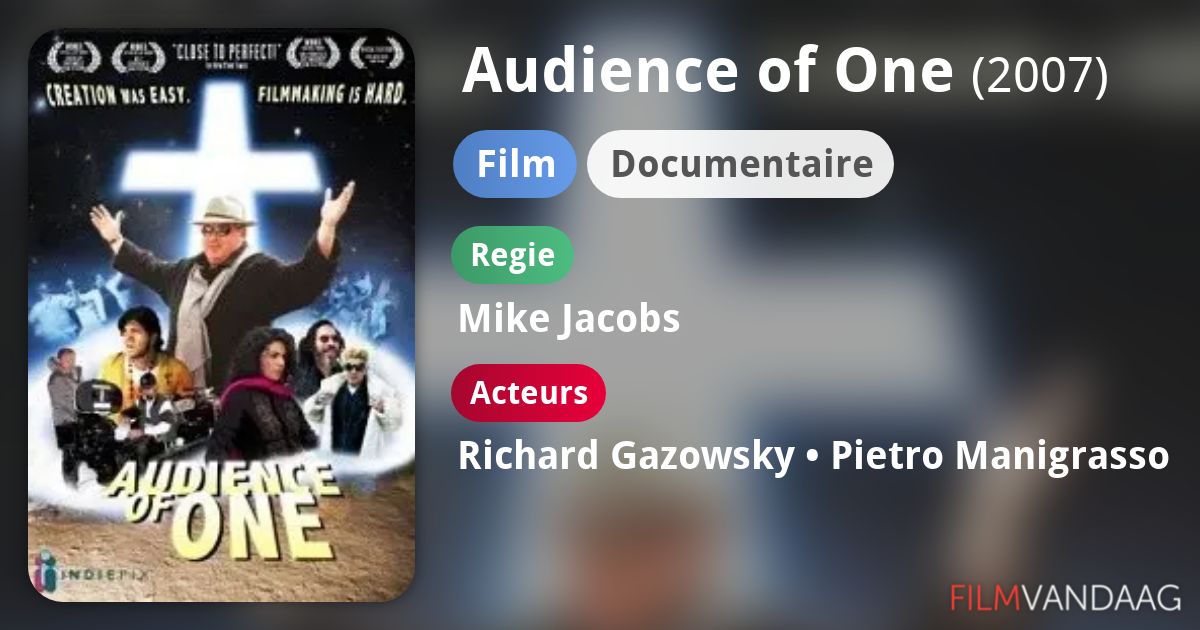Audience of One (film, 2007) - FilmVandaag.nl