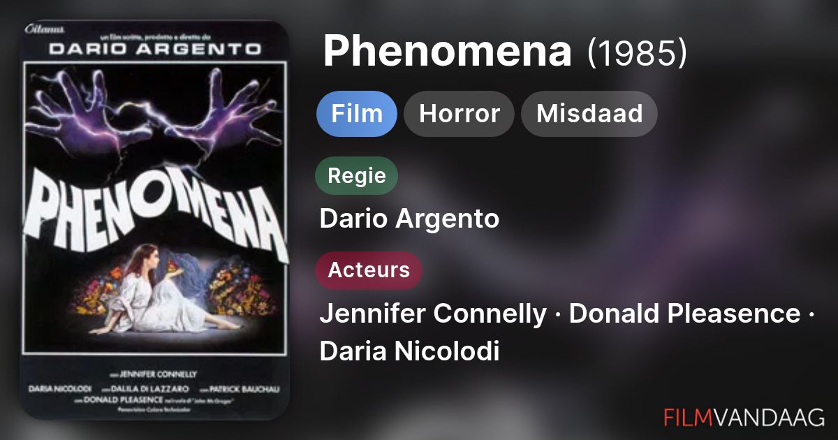 Phenomena (film, 1985) - FilmVandaag.nl