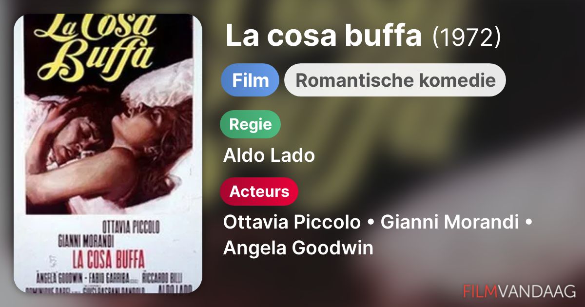 La cosa buffa (film, 1972) - FilmVandaag.nl