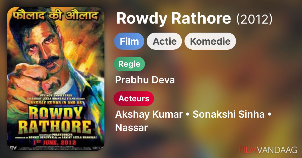 Rowdy Rathore (film, 2012) - FilmVandaag.nl