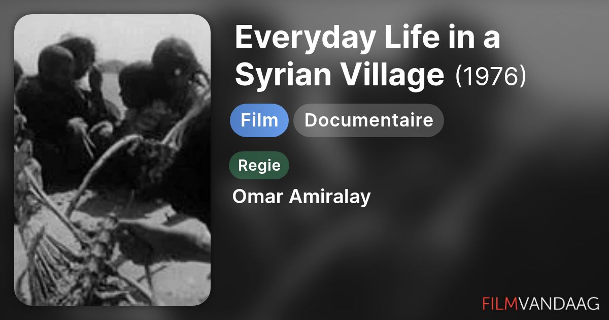 Everyday Life in a Syrian Village (film, 1976) - FilmVandaag.nl