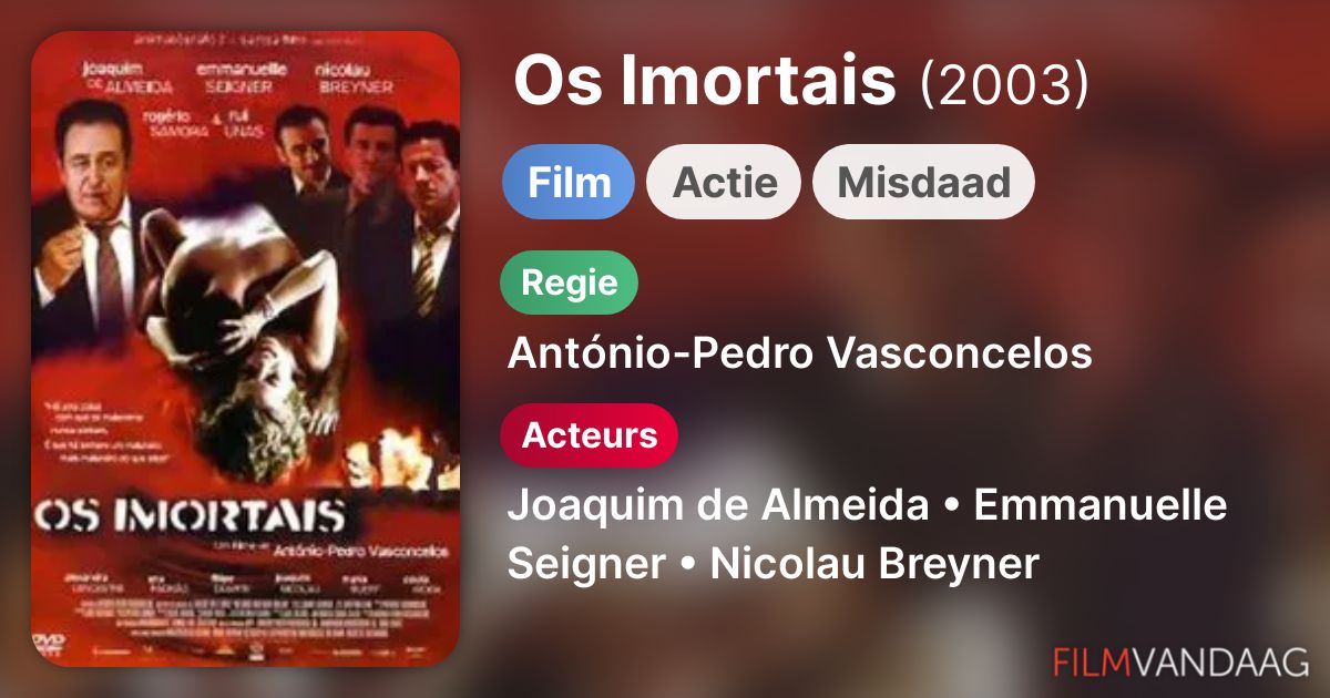 Os Imortais (film, 2003) - FilmVandaag.nl