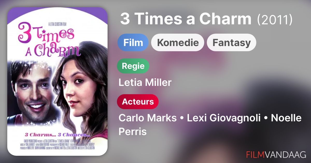 3 Times a Charm (film, 2011) - FilmVandaag.nl