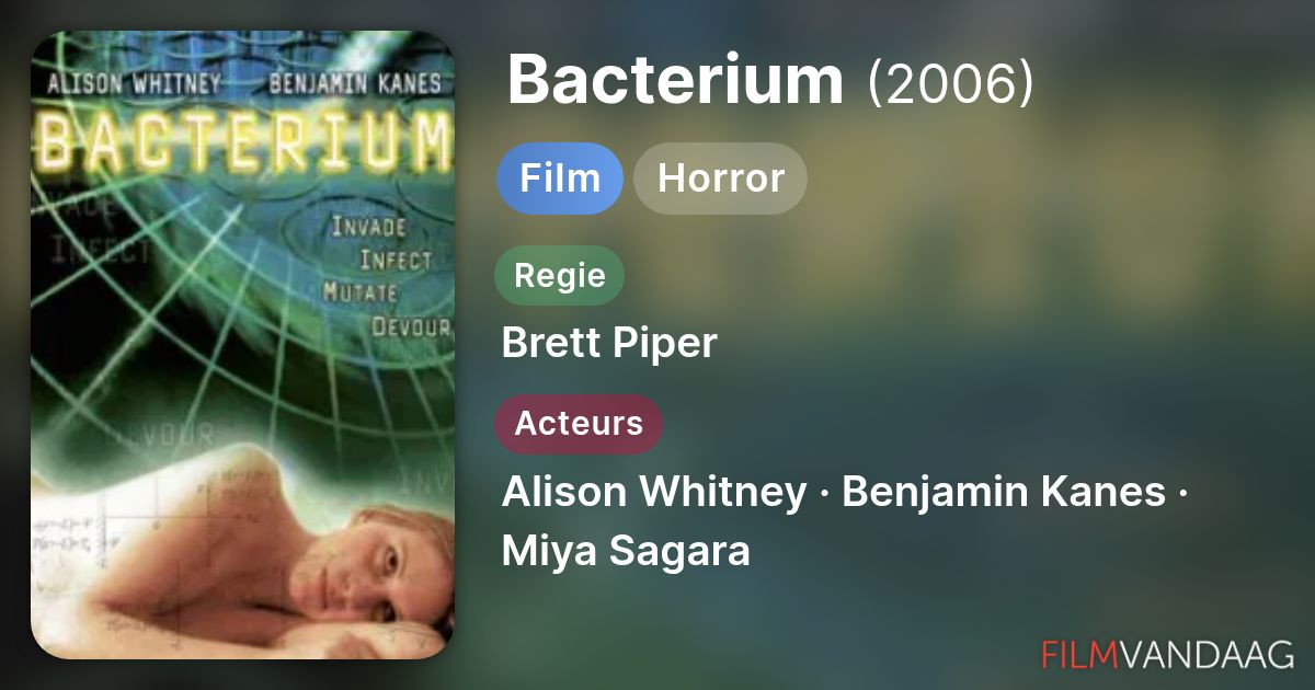 Bacterium (film, 2006) - FilmVandaag.nl