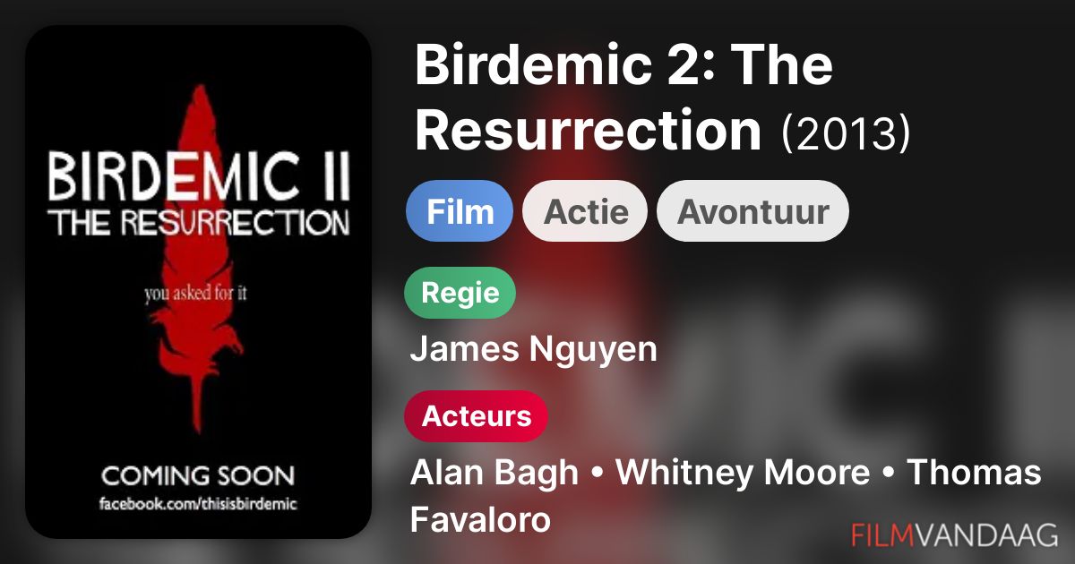 Birdemic 2: The Resurrection (film, 2012) - FilmVandaag.nl