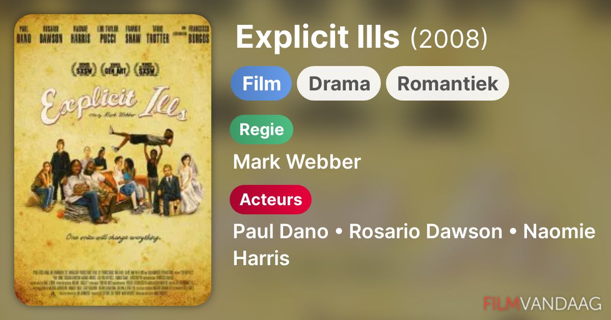 Explicit Ills (film, 2008) - FilmVandaag.nl