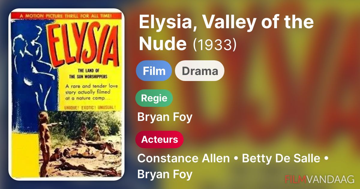 Elysia, Valley of the Nude (film, 1934) - FilmVandaag.nl