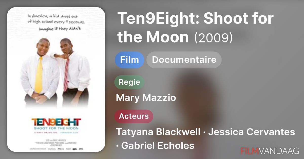 Ten9Eight: Shoot for the Moon (film, 2009) - FilmVandaag.nl