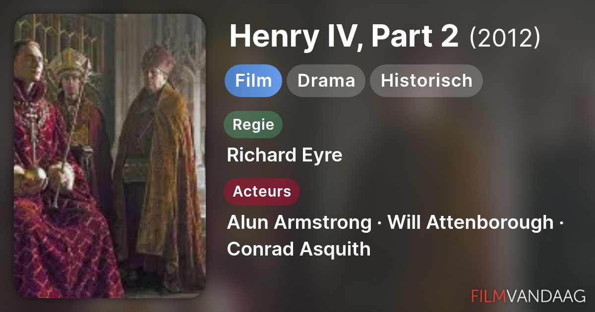 Henry IV, Part 2 (film, 2012) - FilmVandaag.nl