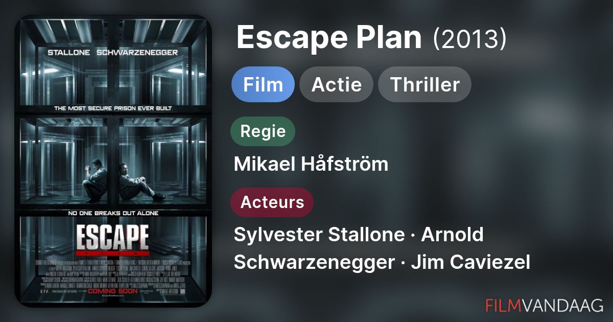 Escape Plan (film, 2013) - FilmVandaag.nl